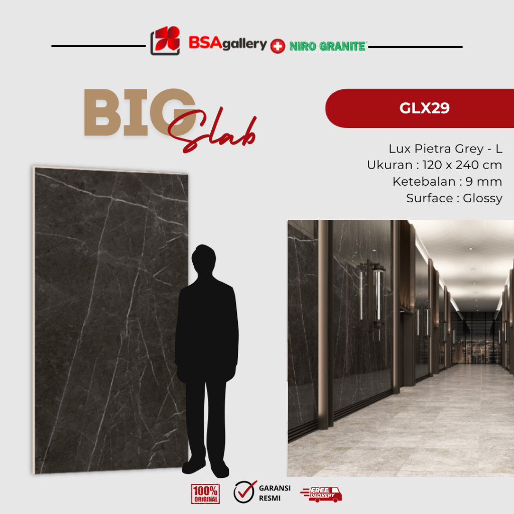 Jual Niro Granite Big Slab 120x240 cm Granite Lantai Dinding ukuran ...