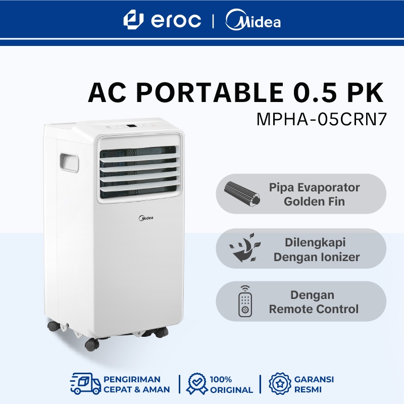 Jual MIDEA AC Portable MPHA-05/09CRN7 Multiple Function AC - 0.5PK / 1 ...