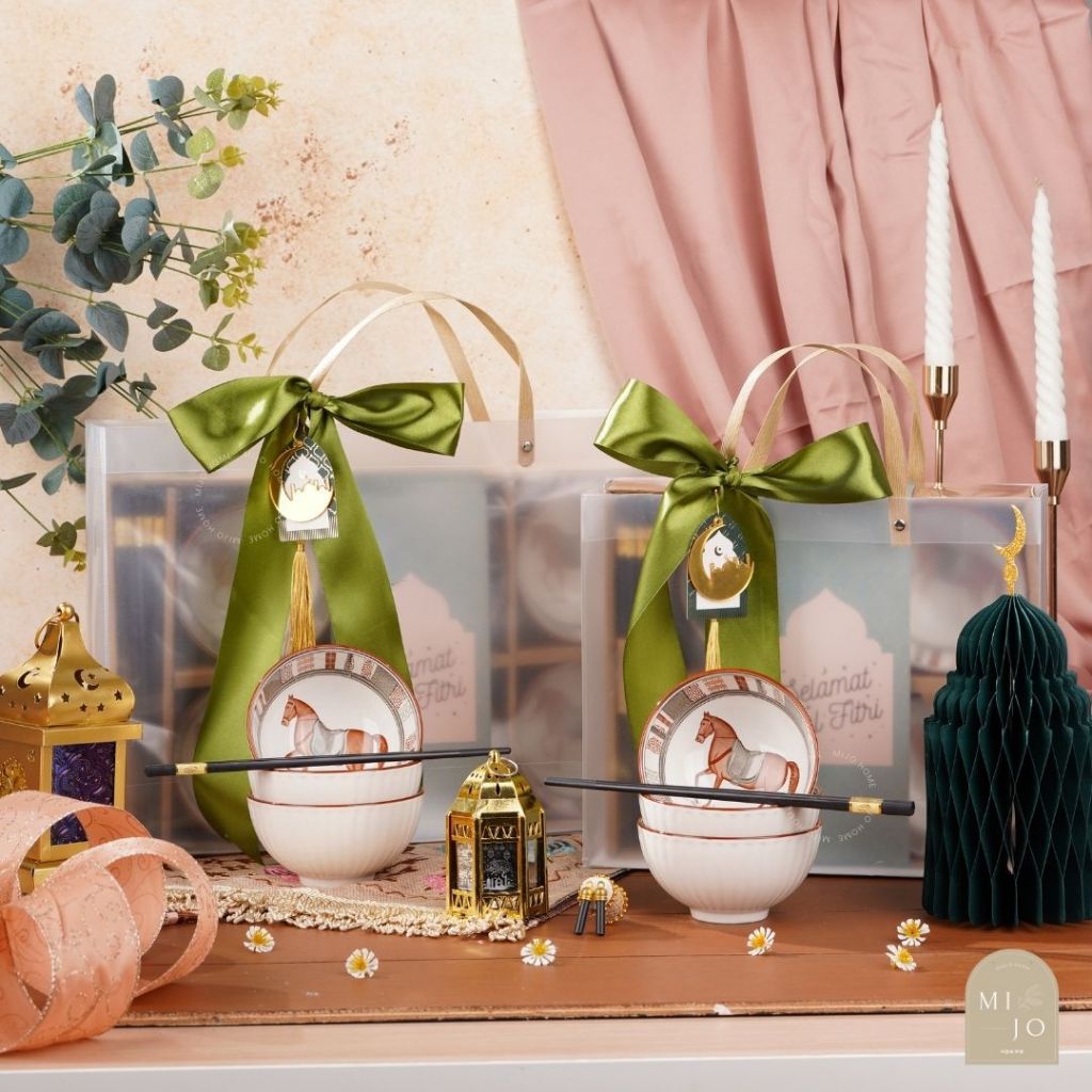 Jual IDUL FITRI HAMPERS | BOWL SET MOTIF HORSE Hampers Lebaran Hadiah ...