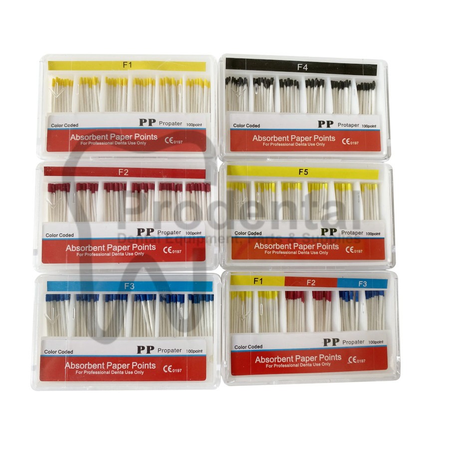 Jual Dental paper point F1 F2 F3 F4 F5 assorted / paper point protaper ...