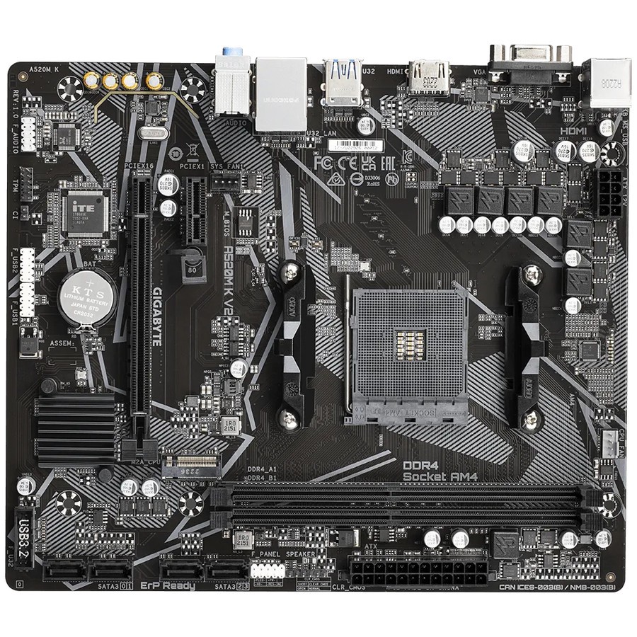 Jual Motherboard Gigabyte A520M K V2 (AM4, AMD, A520, DDR4, USB3.2 ...