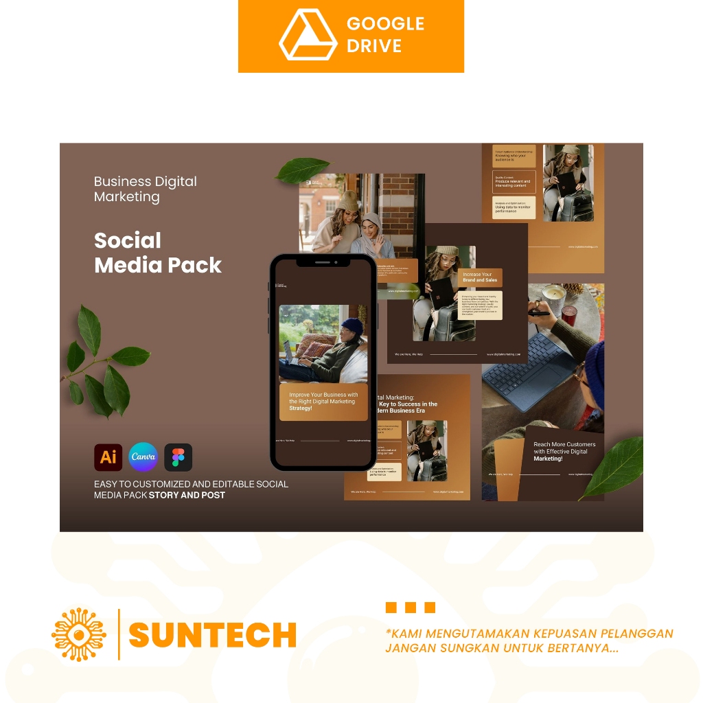 Jual BUSINESS DIGITAL MARKETING IG FEED AND STORY | ILLUSTRATOR | CANVA | FIGMA | Shopee Indonesia