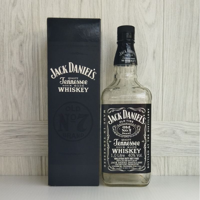 Jual Botol Kosong Jack Daniels Old (B) + Box 1Liter | Shopee Indonesia