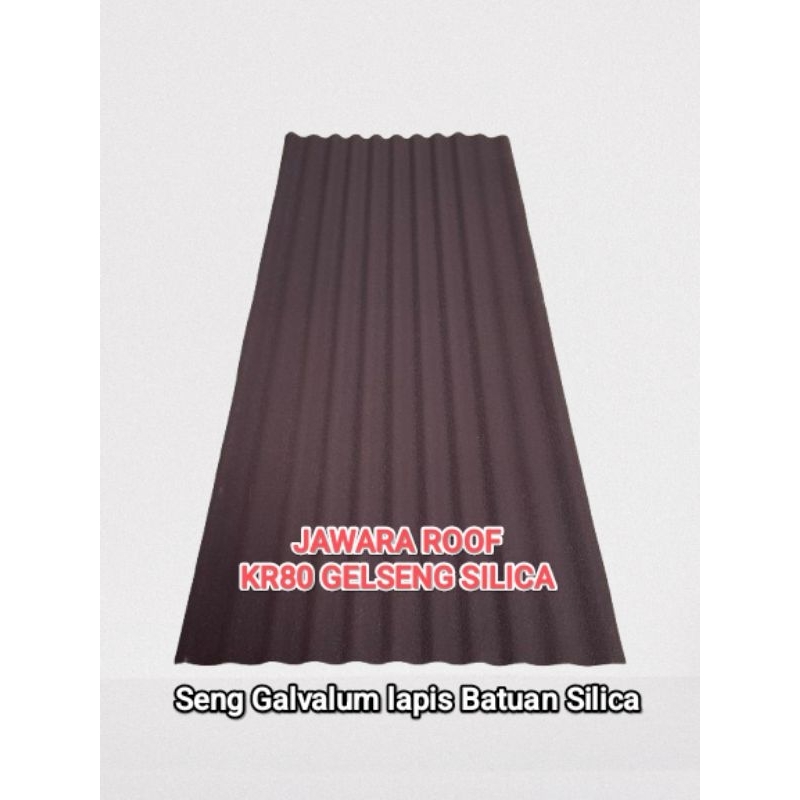 Jual Jawara Roof KR80 Gelseng Silica / Seng Gelombang Lapis Batuan ...