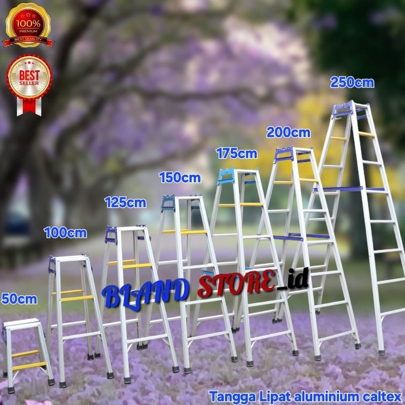 Jual Tangga Lipat Aluminium Ladder Caltex Tahan beban 300 Kg - Ukuran 2 ...