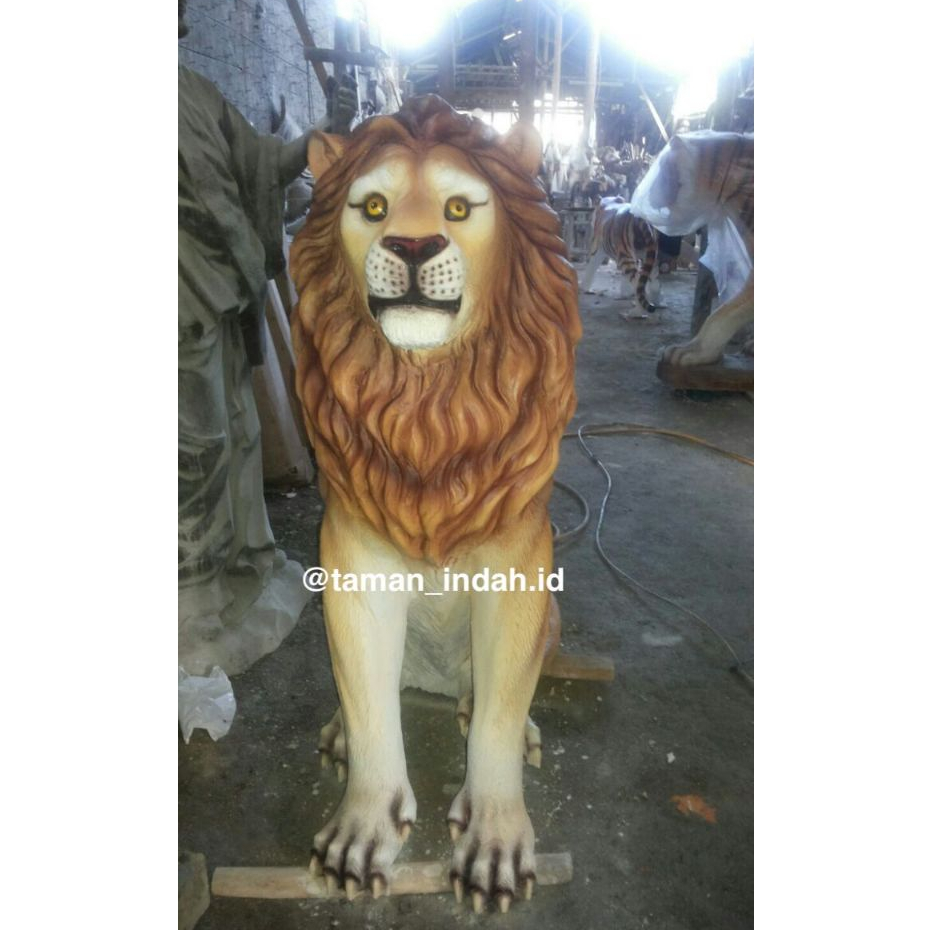 Jual Patung Singa Duduk - Fiber (Free Ongkir Se-JABODETABEK) | Shopee ...