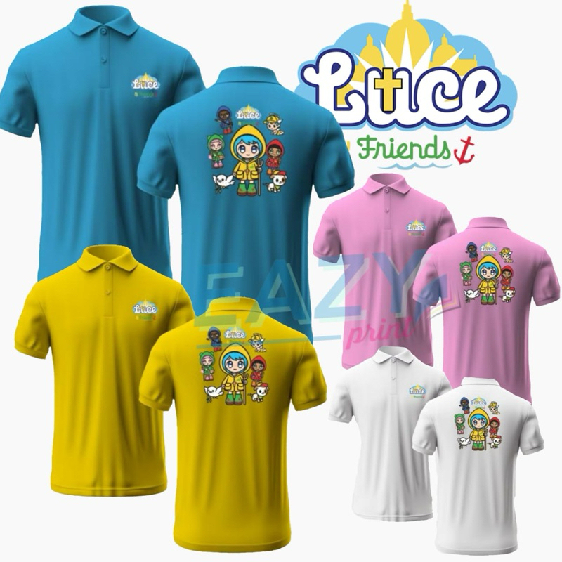 Jual BAJU POLOSHIRT LUCE AND FRIENDS FULL TEAM SERAGAM GEREJA PAROKI ...