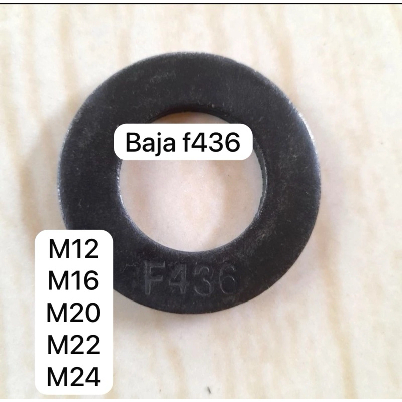 Jual ring plat baja f436 M12 M16 M20 M22 M24 | Shopee Indonesia