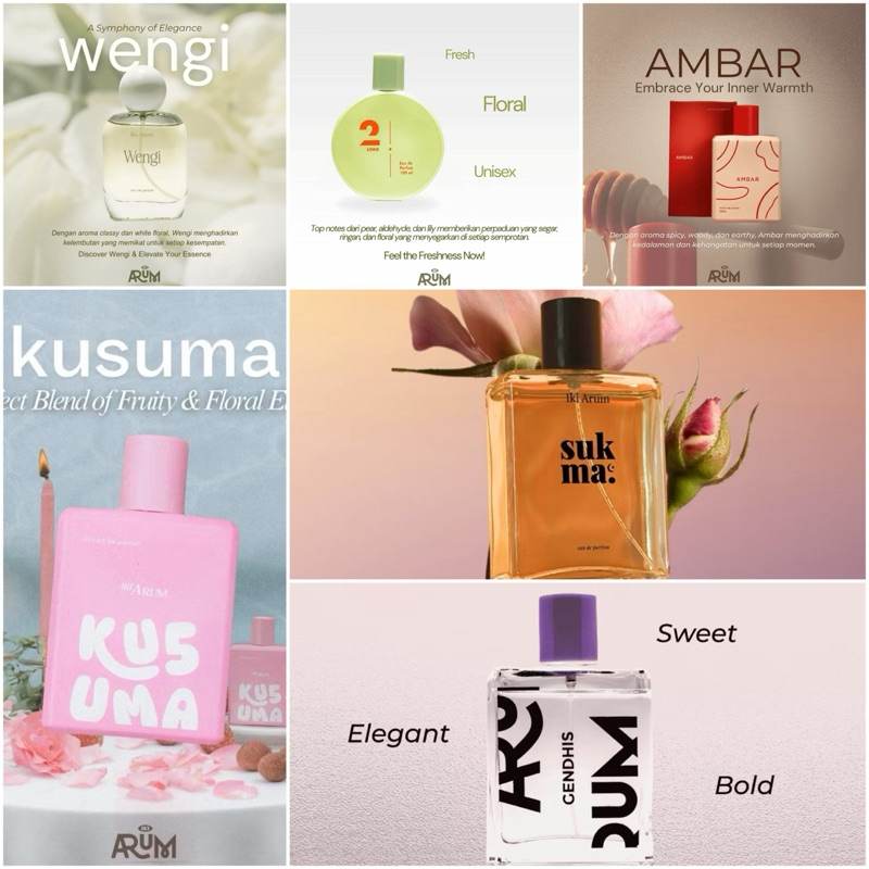 Jual IKI ARUM GENDHIS, LORO, WENGI, AMBAR, KUSUMA & SUKMA eau de parfum ...