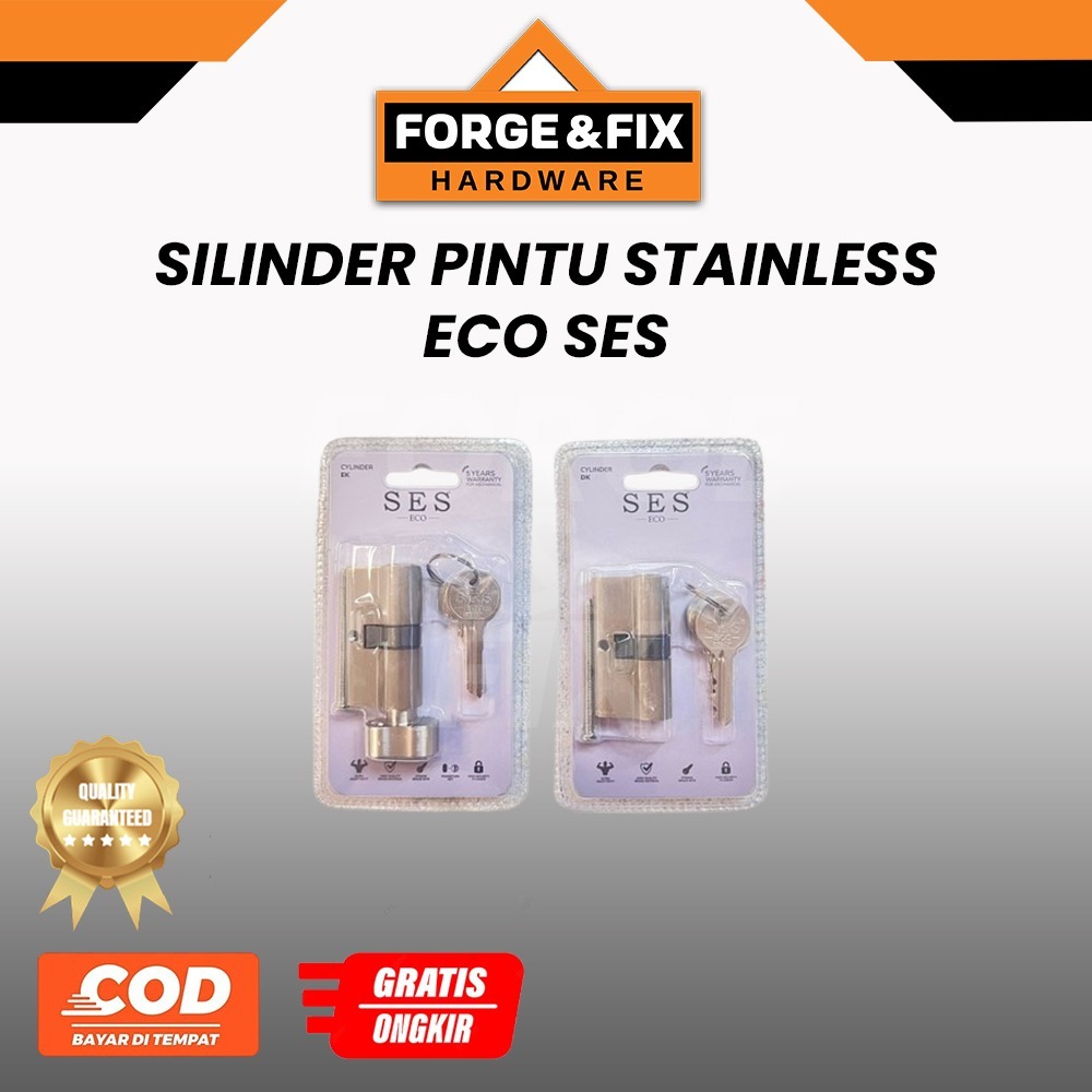 Jual SES Silinder Cylinder Pintu Rumah Kunci Stainless Eco Besar ...