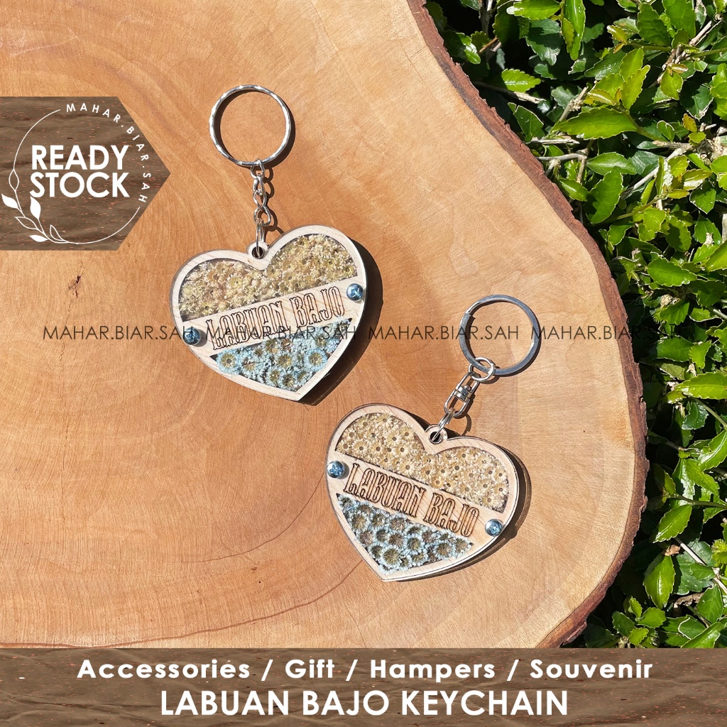 Jual RS LABUAN BAJO Keychain / Gantungan Kunci Kayu & bunga / East Nusa ...