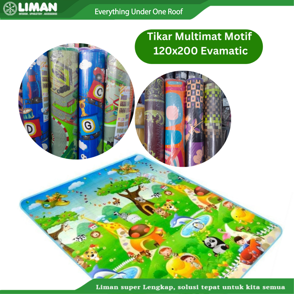 Jual Tikar Multimat Motif Ukuran 120x200 Evamatic | Shopee Indonesia