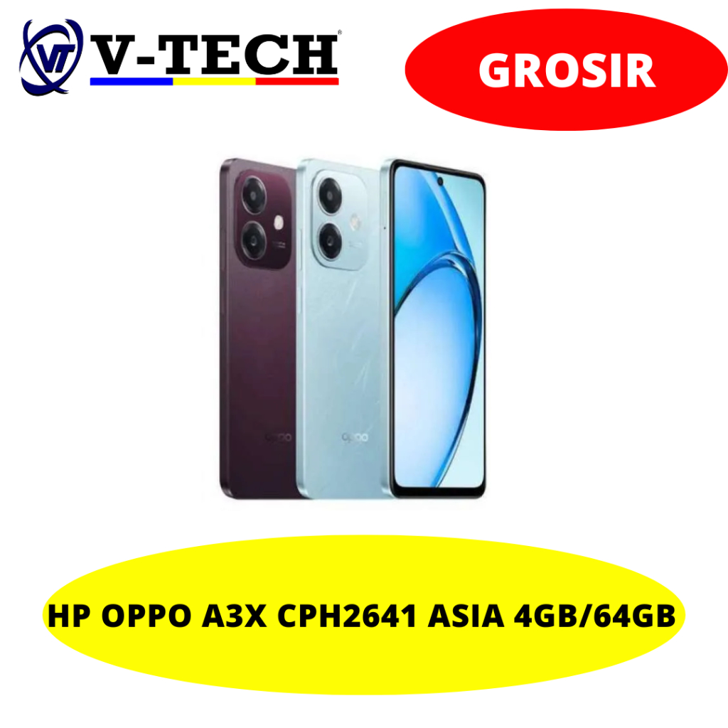Jual HP OPPO A3X CPH2641 ASIA 4GB/64GB/128GB | Shopee Indonesia