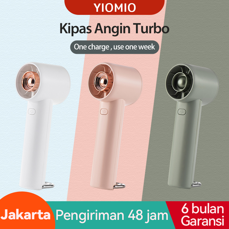 Jual YIOMIO Mini kipas Strong Wind 3 Gear Wind Speed kipas angin Turbo ...