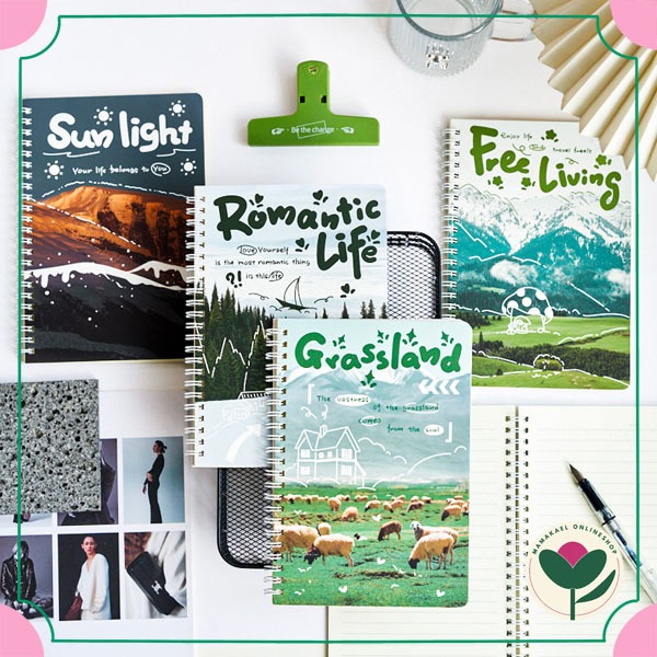 Jual Notebook enjoy life ukuran A5 buku tulis bergaris catatan cover ...