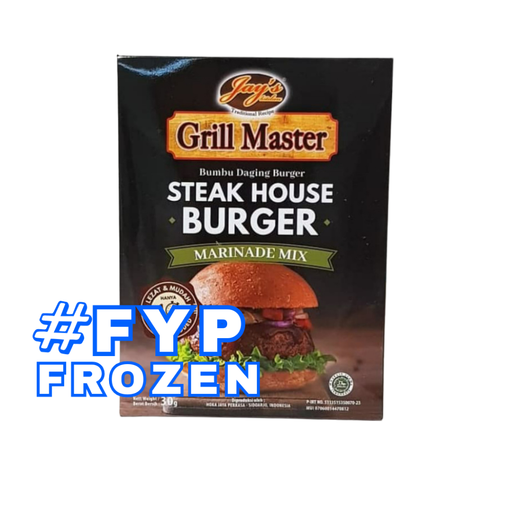 Jual GRILL MASTER STEAK HOUSE BURGER 30G | Shopee Indonesia