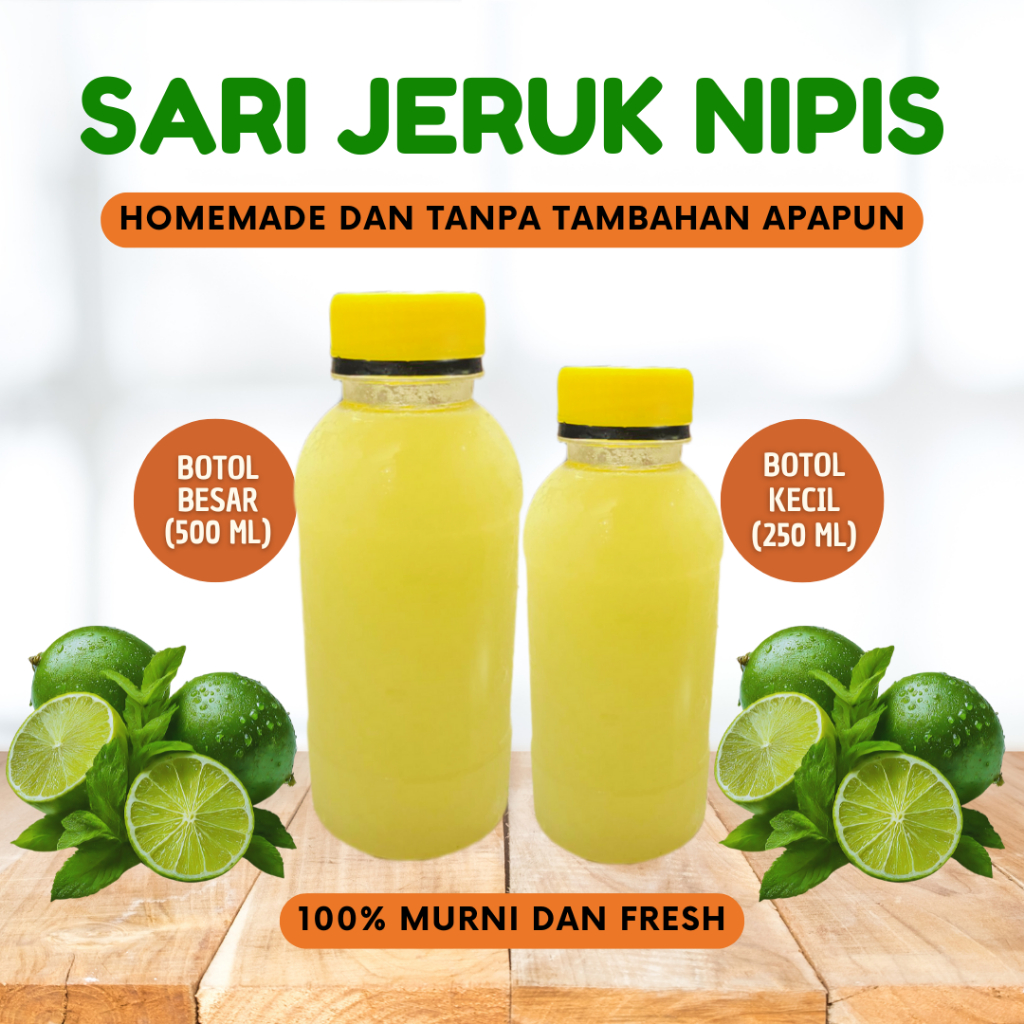Jual SARI JERUK NIPIS/ jeruk nipis peras/ perasan jeruk nipis murni dan ...