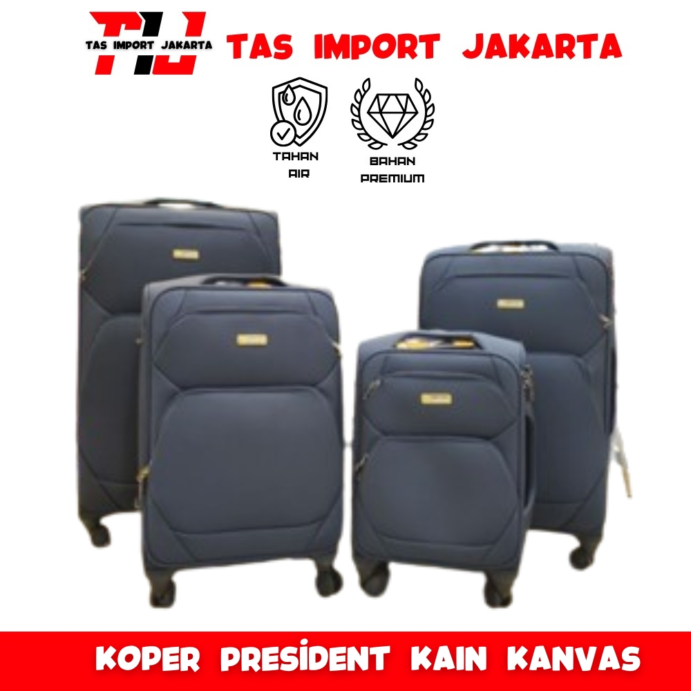 Jual KHUSUS GOSEND!! Koper President Bahan Kain Import 20" / 24" / 28 ...