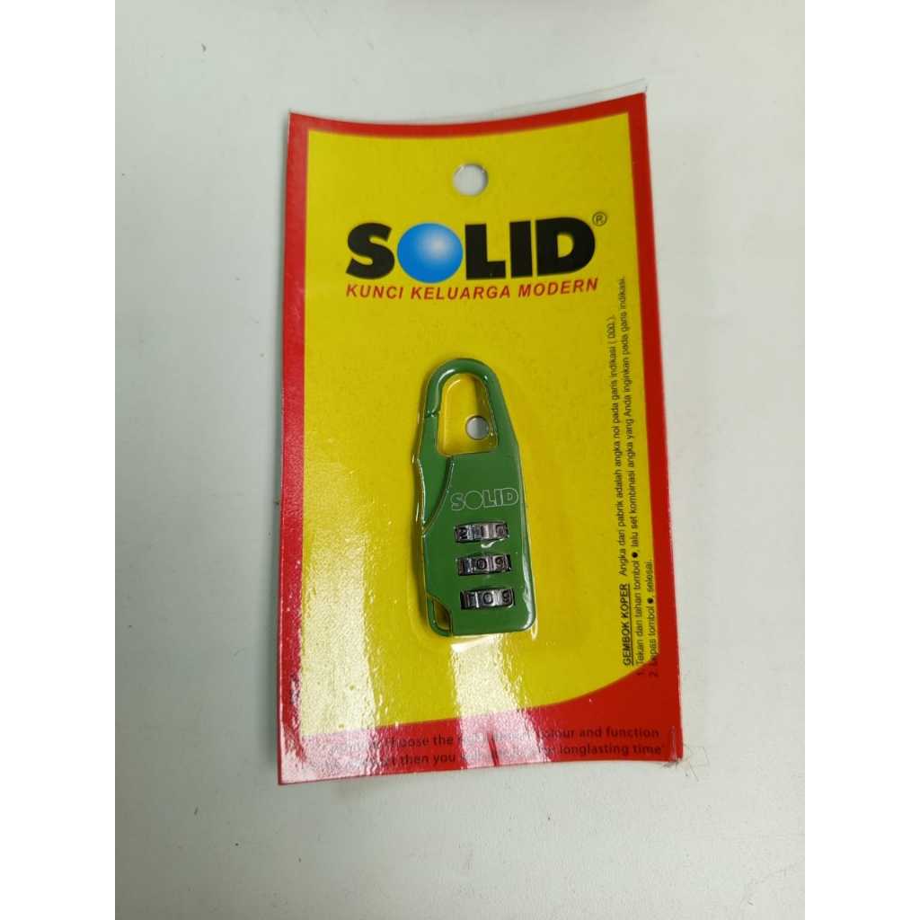 Jual Gembok SOLID R7801 Colour ( gembok nomer) | Shopee Indonesia