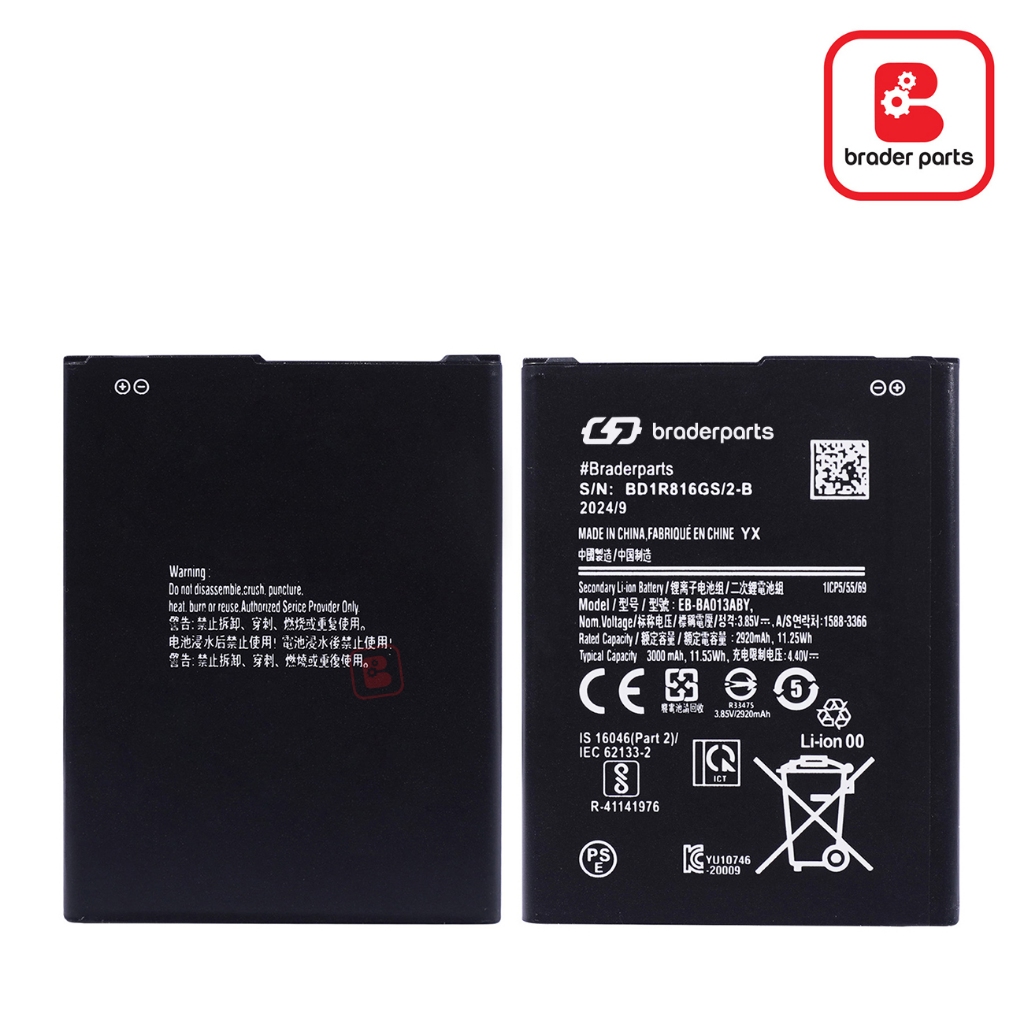 Jual BraderParts Baterai Battery 7263 untuk Model SM A01 Core EB ...