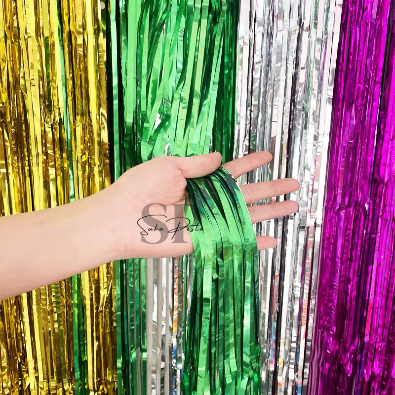 Jual TIRAI RUMBAI METALIK / TIRAI RUMBAI PESTA / TIRAI RUMBAI FOIL ...