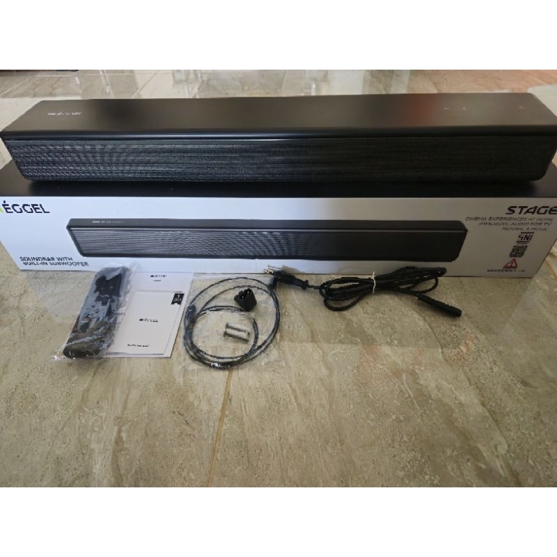 Jual Eggel Stage SoundBar / Sound Bar with Built-In Woofer | Shopee ...