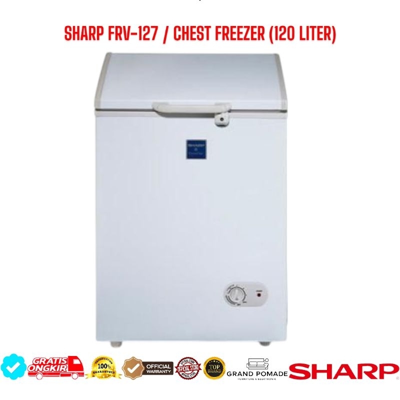 Jual SHARP CHEST FREEZER FRV-127 120 LITER | Shopee Indonesia