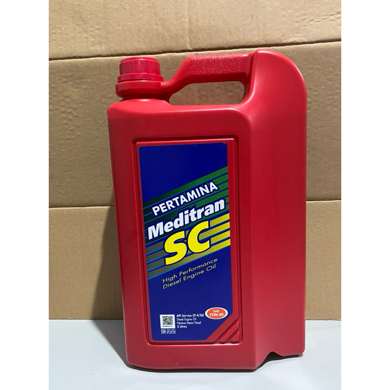 Jual OLI / OIL MEDITRAN SC 5 LITER PELUMAS OLI MESIN MOBIL DIESEL SAE 15W - 40 | Shopee Indonesia