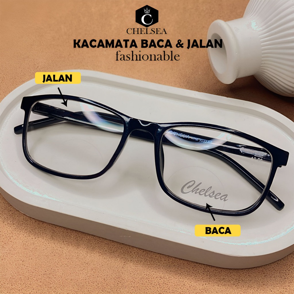 Jual Kacamata Baca Dan Jalan Antiradiasi Frame Optik Model Kotak ...