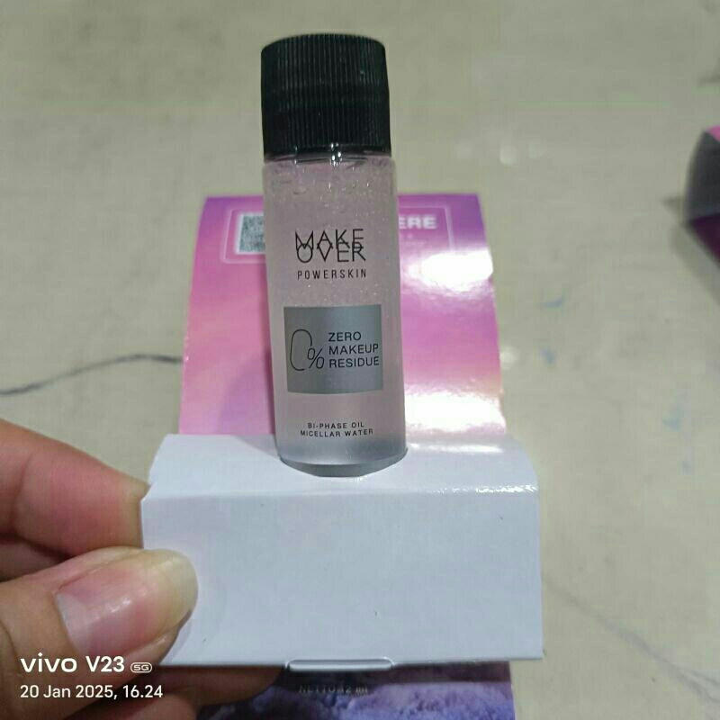 Jual Make Over powerskin Bi-phase oil micellar water 12ml | Shopee ...