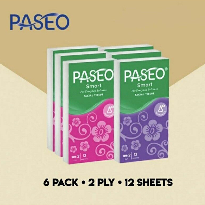 Jual Paseo Tissue Smart Hanky 12 Sheets Per Pak ( ISI 6 PCS X 12 SHEETS ...