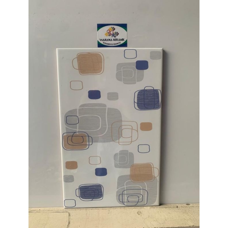 Jual KERAMIK DINDING 25X40 ALTIMA BLUE / GLOSSY / MULIA TILES | Shopee Indonesia