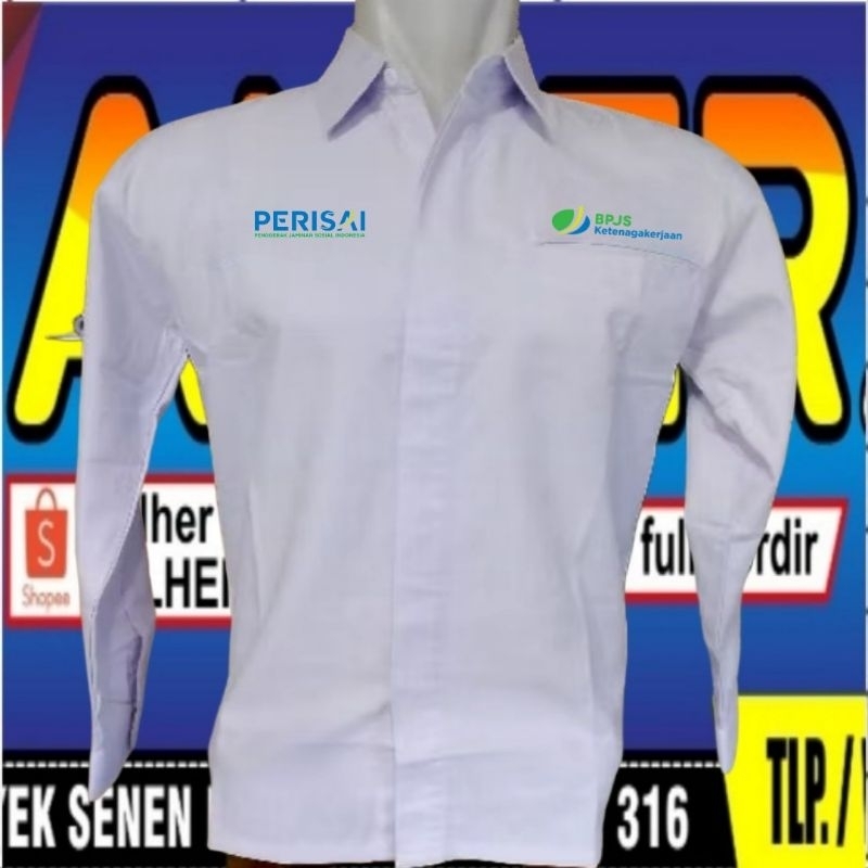 Jual kantong 1 kemeja BPJS ketenagakerjaan baju BPJS ketenagakerjaan ...