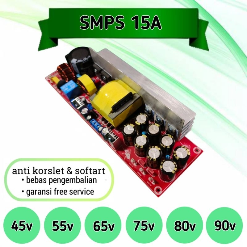 Jual trafo smps sos hb 15A 1500w CT 45v 55v 65v 75v 80v 90v power supply unit for audio 15 amper ...