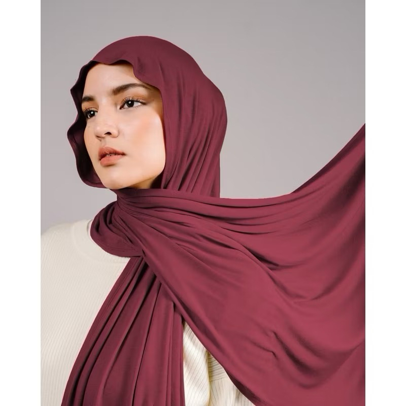 Jual PASHMINA KAOS RAYON SUPER//PASHMINA TURKI SHAWL SIZE 180X70 ...