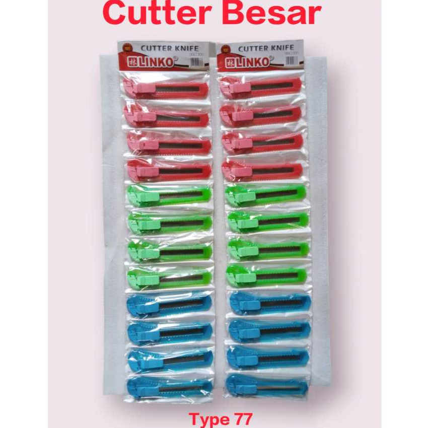 Jual BELLA | 12PCS | MURAH CUTTER RENTENG BESAR L-500 LINKO | CUTTER ...