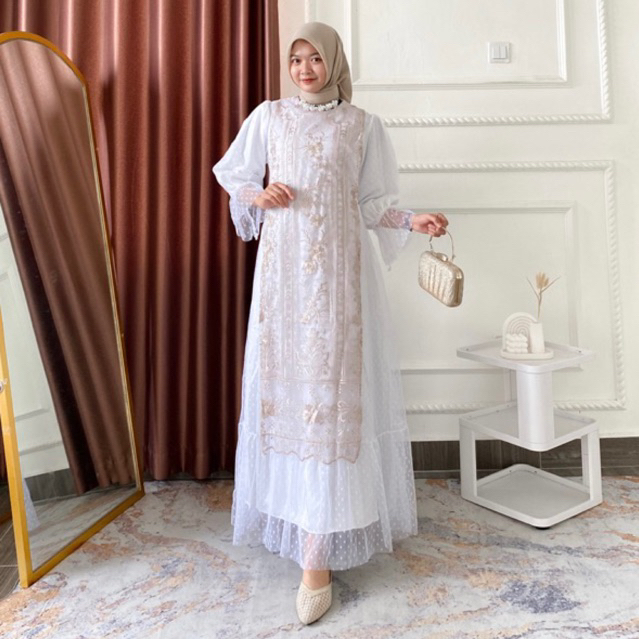Jual QOME - Dress Silk & Tile / Dress Kirana / Dress Mewah | Shopee ...