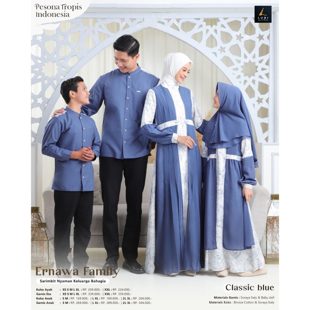 Jual ERNAWA FAMILY CLASSIC BLUE SARIMBIT LUBI 2025 YANG COCOK UNTUK ...