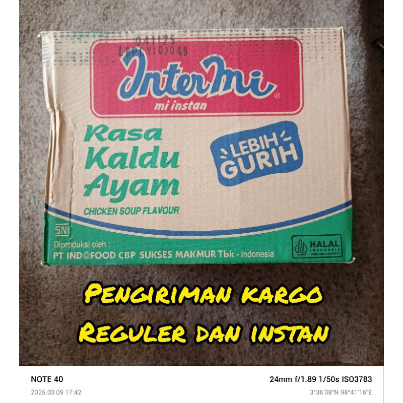 Jual INTER MI ~ MIE INSTAN INTERMIE RASA KALDU AYAM 1 KARTON (40pcs ...