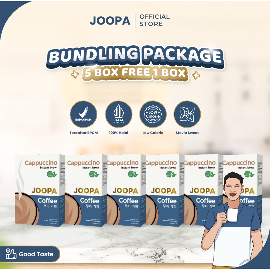 Jual Joopa | Bundling 6boxes Low Calorie with Stevia instant coffee ...