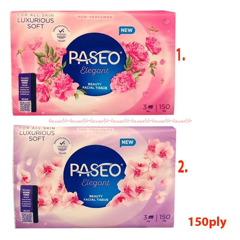 Jual Paseo 150ply Elegant Luxurious Soft Tissue Beauty Facial Tissue ...
