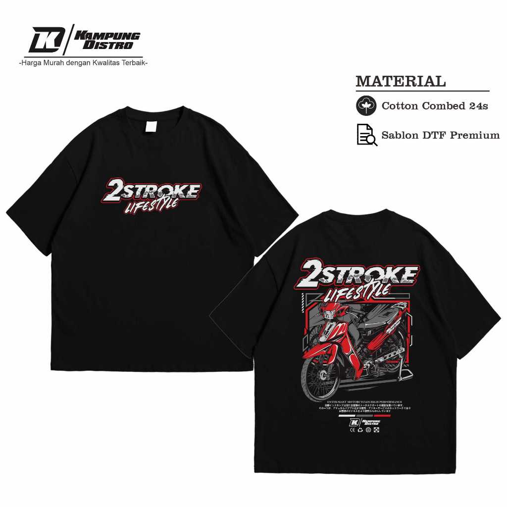 Jual Kaos 2 Two Stroke Fiz R Baju Pria Wanita Tshirt Cotton Combed 24s ...