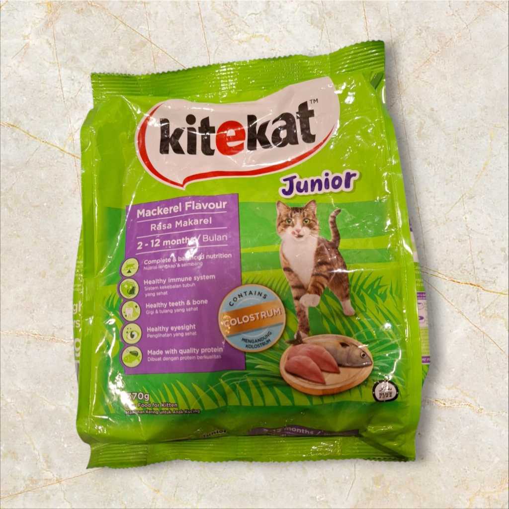 Jual Kitekat Kitten Cat Food - Makanan Kering Rasa Mackerel (370gr ...
