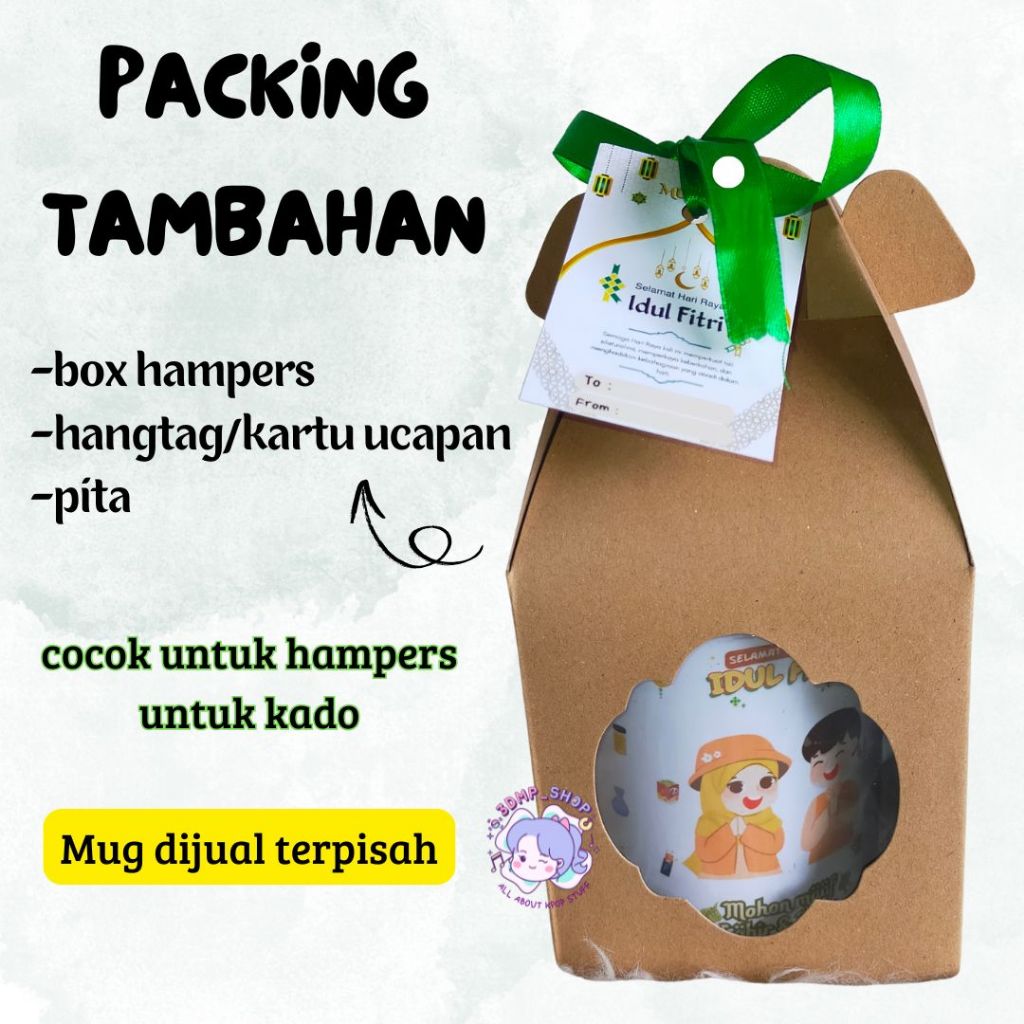 Jual [HANYA BOX] Box hampers Mug gift kado wisuda ultah idul fitri dll ...