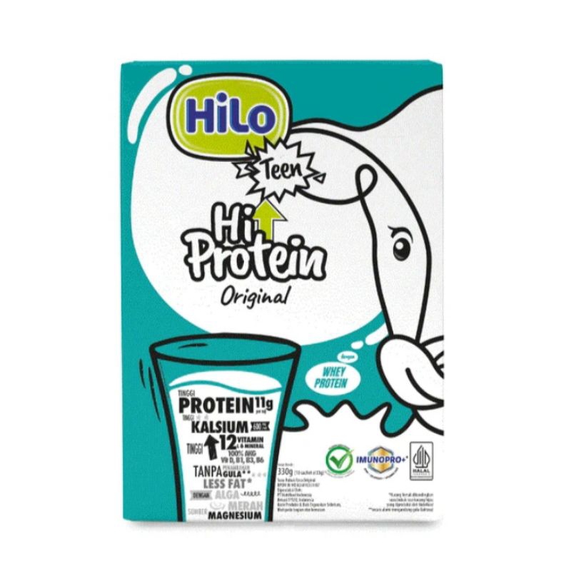 Jual Hilo teen hi protein original 330gr(8 sachet) | Shopee Indonesia