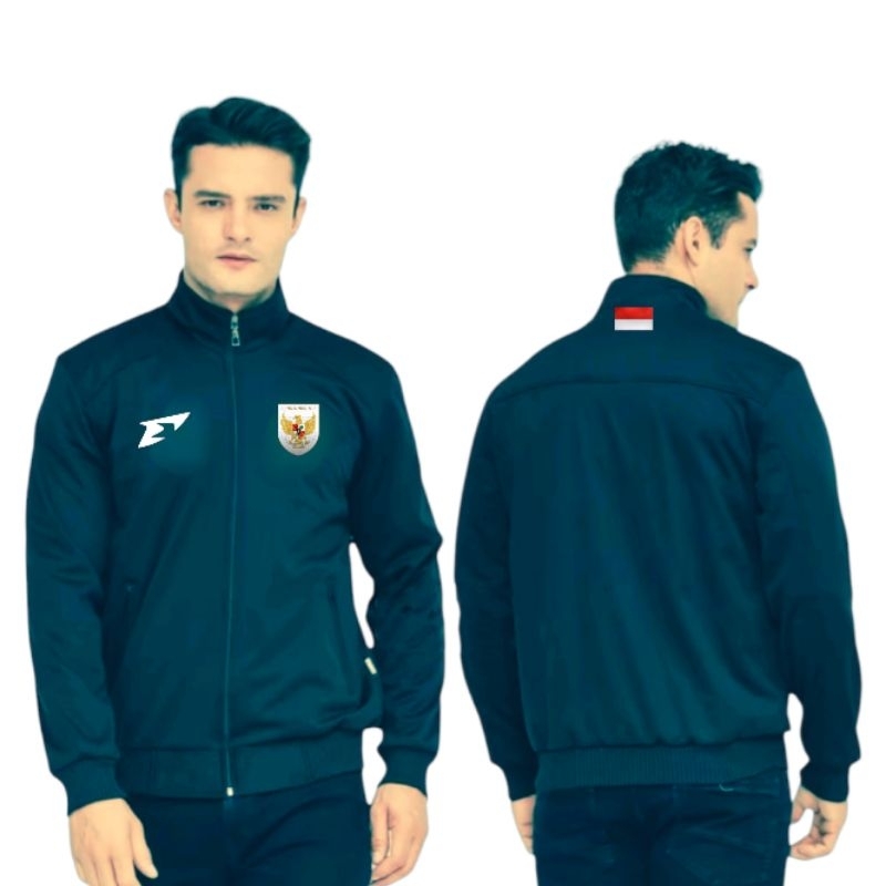 Jual jaket timnas indonesia 2025 jaket tracktop olahraga latihan pria ...
