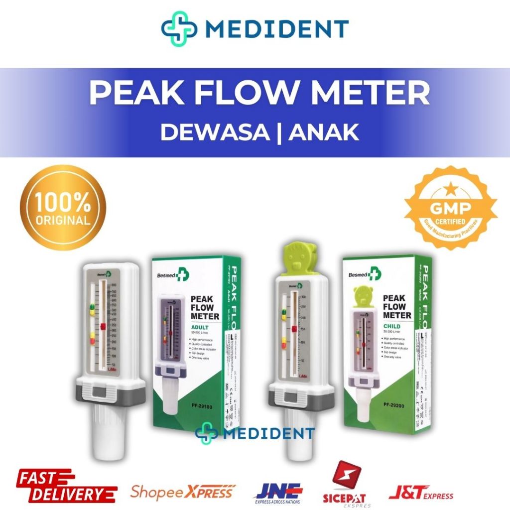 Jual Peak Flow Meter Child / Peak Flow Meter Adult / Respiratory Alat ...