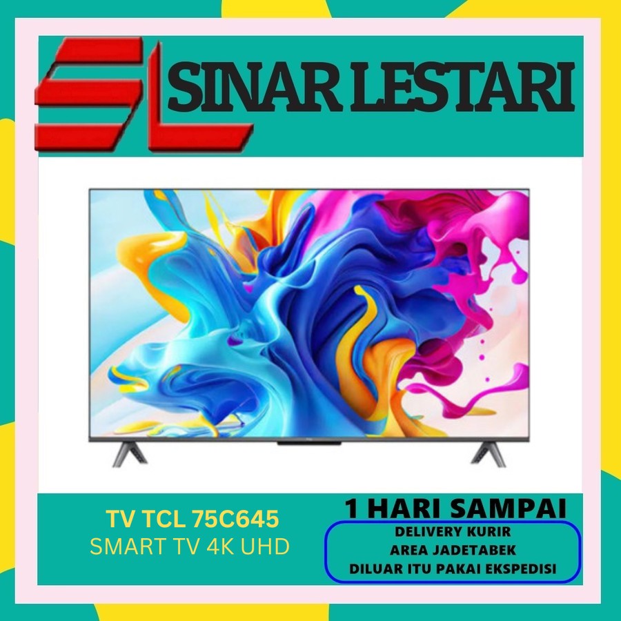 Jual TCL 75C645 QLED SMART TV 75 INCH DOLBY VISION ATMOS HDR10+ ALLM 120 HZ | Shopee Indonesia