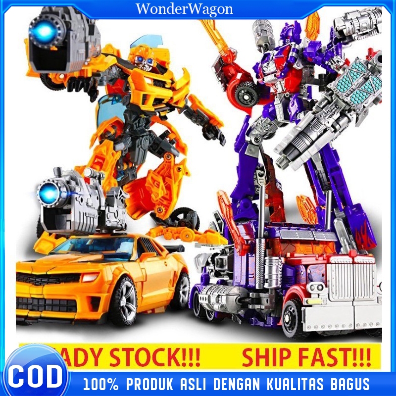 Jual COD Robot Transformers Optimus Prime Bumblebee Action Figure Robot ...