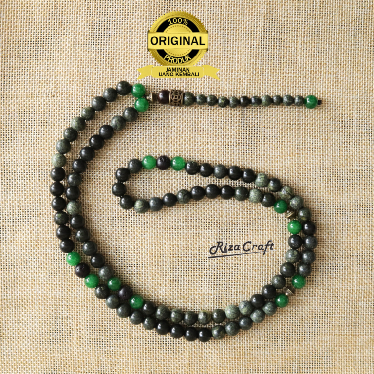 Jual Tasbih Natural Batu Alam Black Jade Aceh Giok Hitam mix Lava Rock ...
